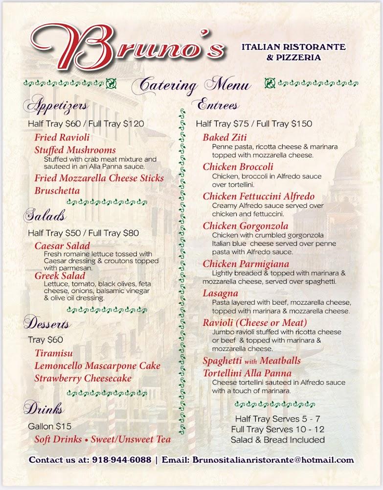 Bruno’s Italian Ristorante - Italian restaurant in Broken Arrow, OK